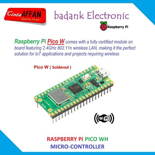 Jual Raspberry Pi PICO WH WIFI 2.4GHz 802.11n Wireless LAN - Kab ...