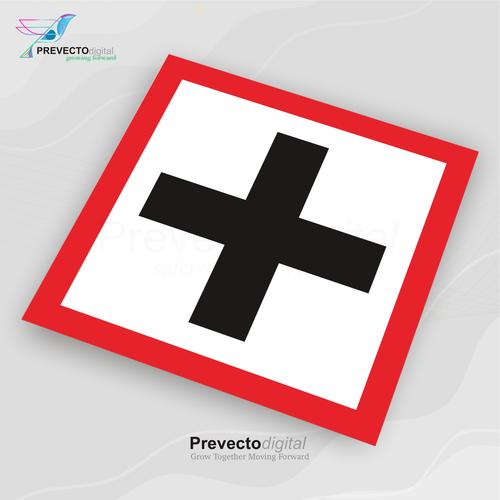 Jual Sticker Simbol Label K3 Limbah B3 Hazmat Label B3 Berbahaya ...