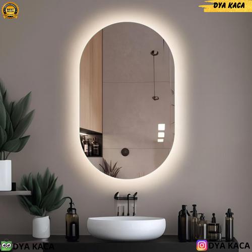 Jual Cermin Kamar Mandi / Cermin Dinding / Cermin Wastafel Oval Kapsul ...