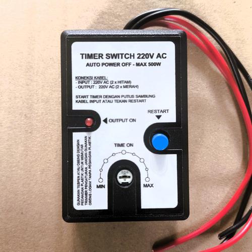Jual Timer switch 500W (Auto OFF) saklar ON-OFF listrik 220V AC -Watt ...