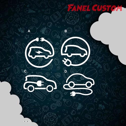 Jual STIKER LOGO EV LISTRIK MOBIL LISTRIK CUTTING STICKER - EV D ...