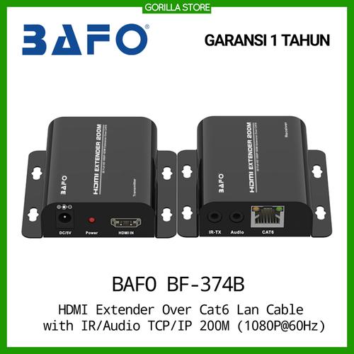 Jual BAFO HDMI Extender 200 Meter Over Cat6 BF-374B - Jakarta Pusat ...