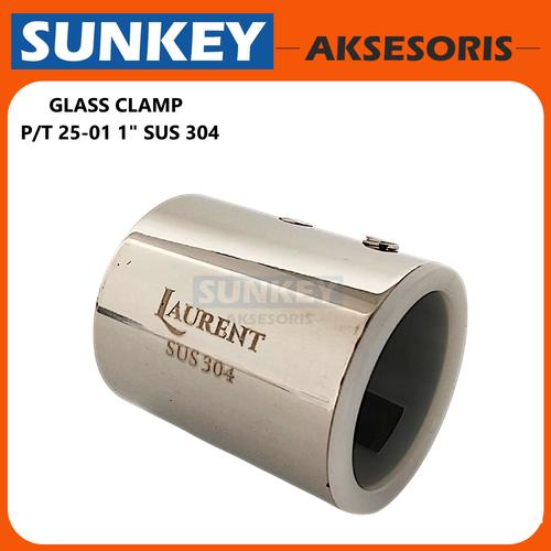 Jual Glass Clamp GH 25-01 CP Clamp Pipa Ke Tembok Pipa 1 Inch 25 mm ...