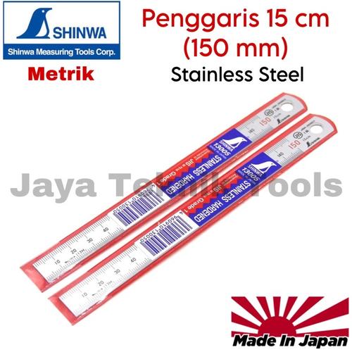 Jual Penggaris Shinwa 15cm mm/mm Stainless Steel - Jakarta Barat - Jaya Teknik Tools | Tokopedia