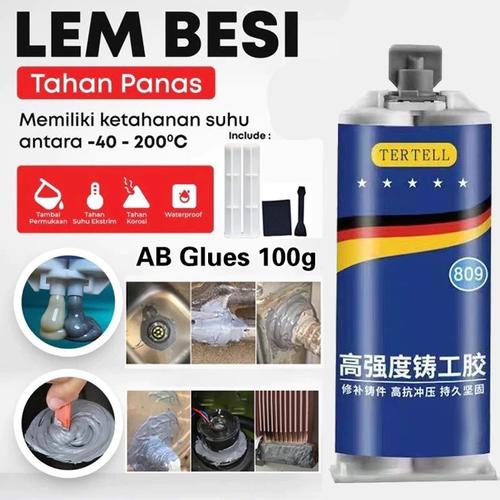 Jual Dapat Digunakan Selama 20 Tahun 】Lem AB Besi Super Kuat Tahan ...