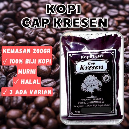 Jual Cap Kresen Kopi Bubuk Lelet Khas Rembang 200gram 100% Biji Kopi ...