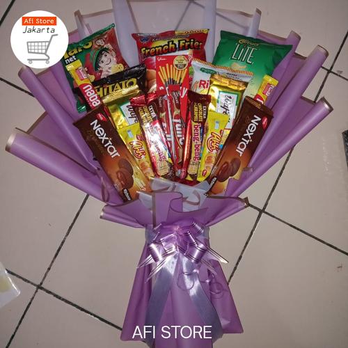 Jual Buket Snack jumbo Buket jajanan buket wisuda free kartu ucapan ...