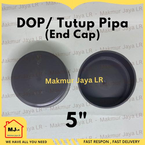 Jual END CAP / DOP 5" 5 inch POLOS Tanpa Drat Tutup Pipa PVC 5 dem ...