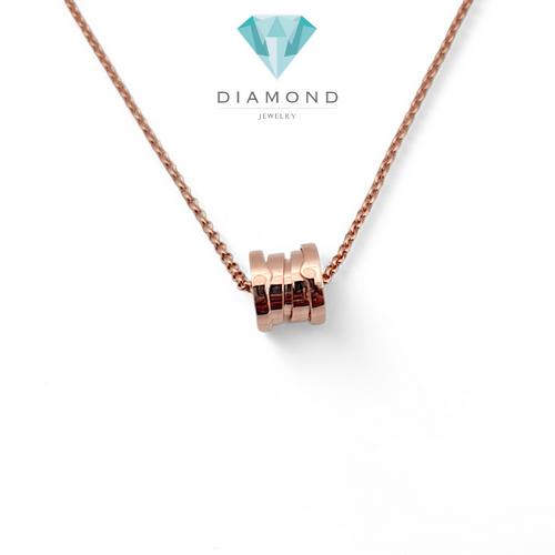 Promo Pendant round bzero small gold necklace simple 18k -Diamond ...