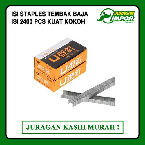 Promo Isi Staples Tembak Isi Stapler Steples Baja 2400 pcs - Kota ...