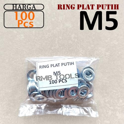 Jual Ring Plat Putih M5 Galvanis / Washer Plate M5 Galvanis - Kota ...