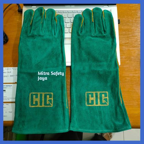 Jual Sarung Tangan Las CIG Green Gold / Welding Gloves Cig 6460 ...