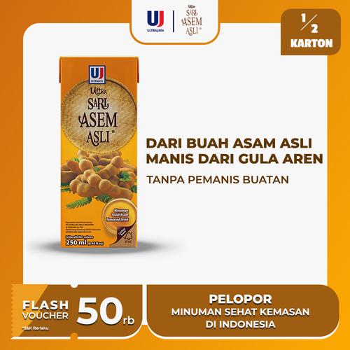Jual Ultra Sari Asem Asli 250ml 1/2 karton (12 pcs) - Jakarta Pusat ...