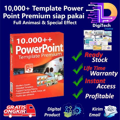 Promo 10000++ Template Power Point Premium 2025 Siap Pakai Full Animasi ...