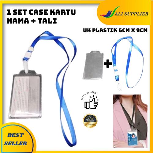 Jual SET PLASTIK ID 1 SET KARTU NAMA + TALI DIJAMIN MURAH / NAME TAG ...