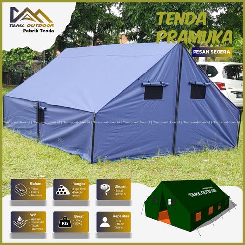 Jual Tenda Camping Perkemahan Pramuka Uk 3x4 Regu Komando - KAIN BIASA ...