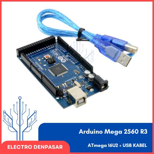 Jual ARDUINO MEGA 2560 R3 ATMEGA 16U2 COMPATIBLE BOARD & KABEL USB ...