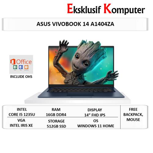 Promo ASUS VIVOBOOK 14 A1404ZA Intel i5 16GB 512GB SSD 14" FHD IPS ...
