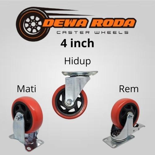 Jual Roda Troli 4 Inch PU Medium Duty - MATI - Jakarta Barat - DEWA ...