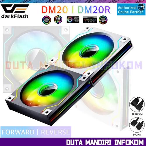 Jual darkFlash DM20 ARGB Forward I Reverse - Infinity Mirror 120mm PWM A-RGB Gaming Fan Case I ...