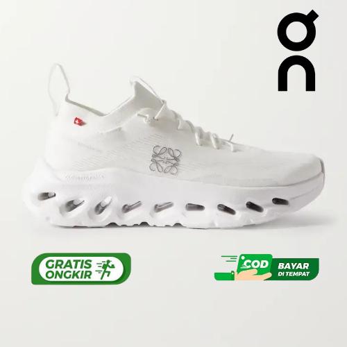 Promo Sepatu On Cloudtilt Loewe x on running all white unisex shoes ...
