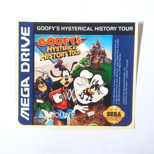Jual Label Kaset Sega Goofy Hysterical Histroy Tour Stiker Gambar Cover ...