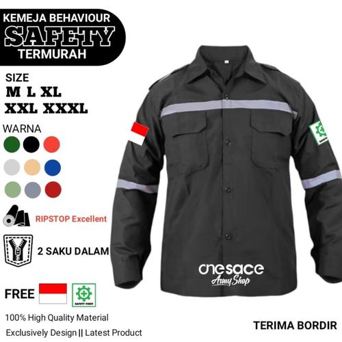 Jual Kemeja Safety Wearpack Lengan Panjang / Kemeja Kerja Proyek Free ...