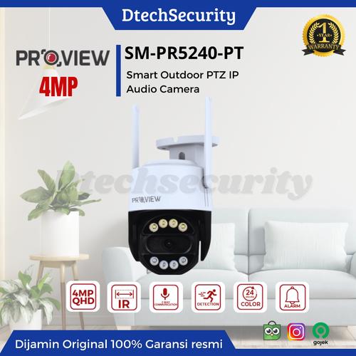 Jual PROVIEW SM-PR5240-PT 4MP Smart Outdoor PTZ IP Audio Camera - Kota ...