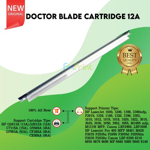 Jual Doctor Blade Cartridge 12A 13A 15A 49A 53A Printer 1000 1200 ...