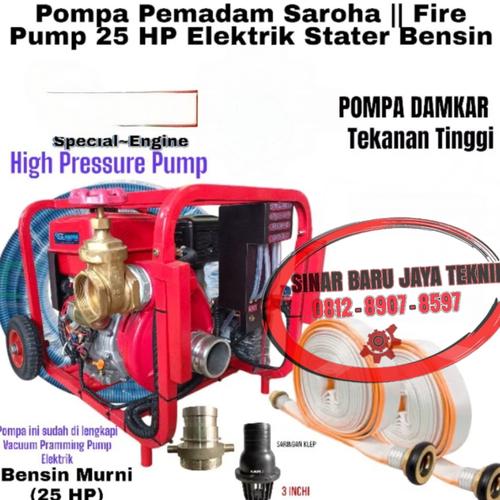 Jual Pompa pemadam kebakaran tekanan tinggi 25Hp||di lengkapi dengan ...