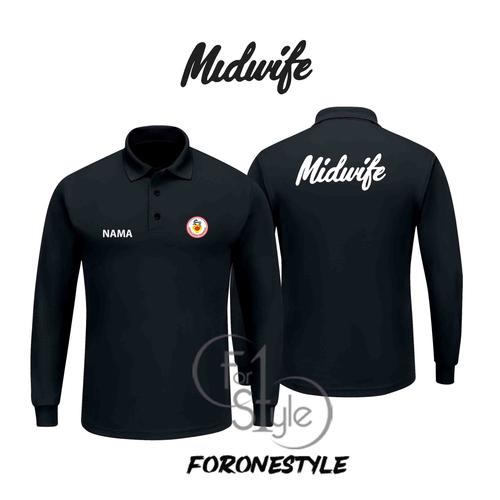 Jual POLOSHIRT BIDAN MIDWIFE - POLO BERKERAH BIDAN MIDWIFE - KAOS ...