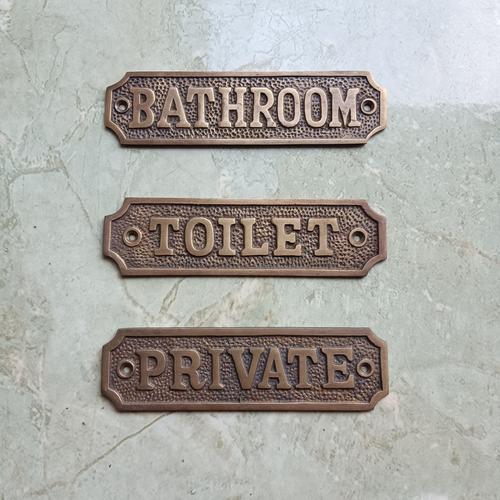 Jual Sign Plat Kuningan Papan Petunjuk Nama Ruangan Sign Toilet Sign ...