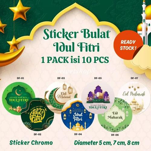 Jual Sticker Toples Lebaran Hampers Idul Fitri Ramadhan Isi 10 Dengan ...