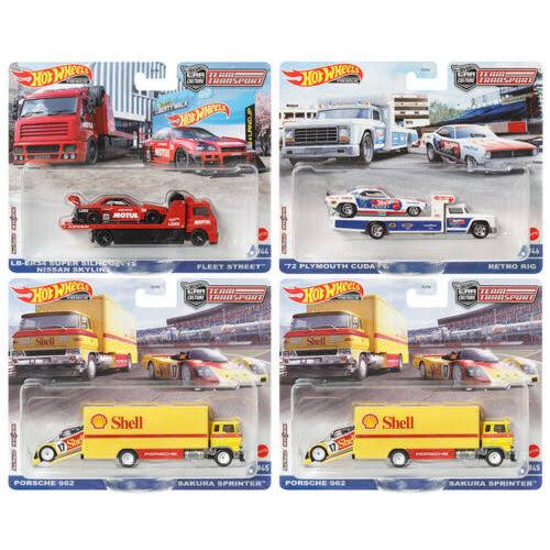 Jual FLF56-956R - HOT WHEELS TEAM TRANSPORT 2022 1/64 SET of 4 PORSCHE ...