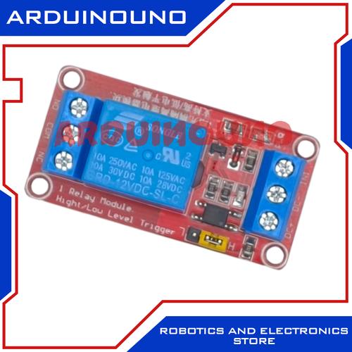Jual RED 1 Channel 12V Relay Module Board Shield with optocoupler ...