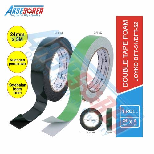 Jual Aksesoren Double Sided Foam Tape joyko 24 MM x 5 M [DFT-51/DFT-52] / Perekat Pita Busa Dua ...
