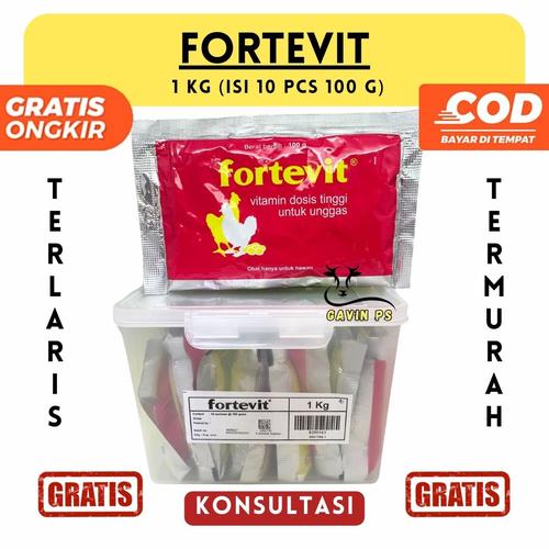 Jual FORTEVIT 100 GRAM (1 BOX ISI 10 SCT) - Vitamin Dosis Tinggi untuk ...