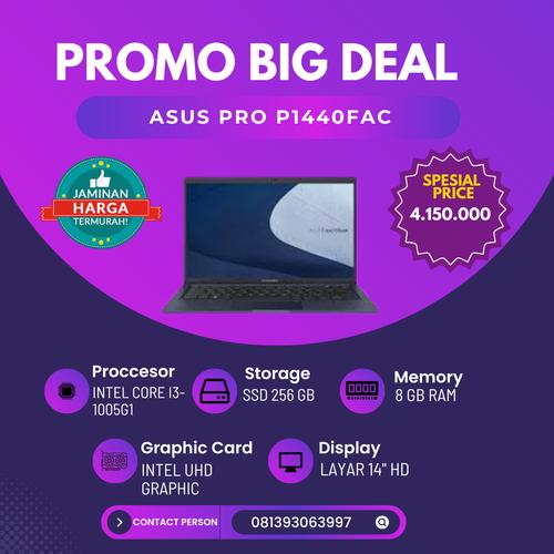 Jual Asus Pro P1440FAC Core i3-1005G1 8GB 256GB 14" HD Windows 11 (2nd ...