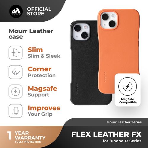Jual Mourr Flex Leather FX Case iPhone 13 - Magsafe Casing - Black - Jakarta Barat - Mourr ...