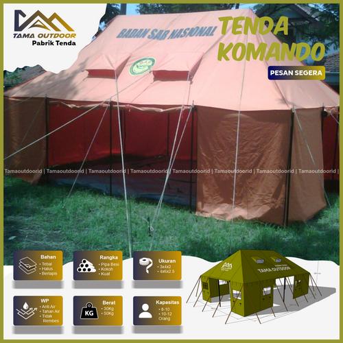 Jual Tenda Komando Pramuka Regu Pleton Barak Army Kap 20 orang 4Mx6M ...