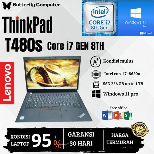 Jual Lenovo Thinkpad T480s core i7 GEN 8 RAM 16GB SSD 1TB - FHD IPS ...