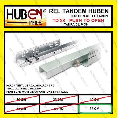 Jual Rel Laci Tandem HUBEN 55 cm Rel Tandem Push Open HUBEN TD-28 - Kota Depok - Mitra Abadi ...