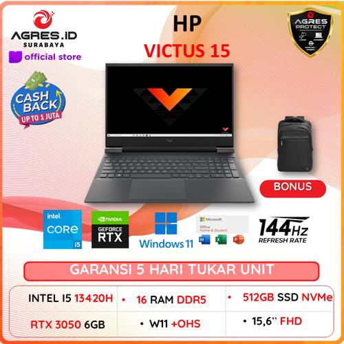 Promo Hp VICTUS 15 I5 13420H RTX3050 6GB/ 16gb 512gb W11+OHS+0365 15 ...