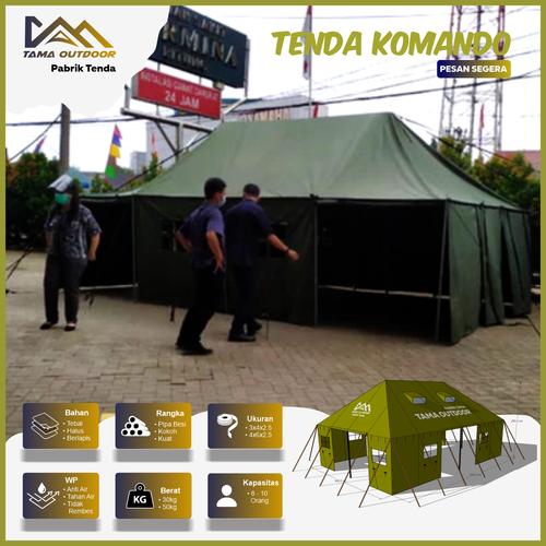 Jual Tenda Komando Regu 4x6 Tni Barak Militer - KAIN BIASA, ATAP SAJA ...