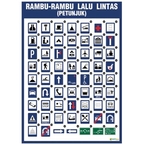 Jual Safety Sign Rambu Lalu Lintas PETUNJUK Stiker Scotlite Plat ...
