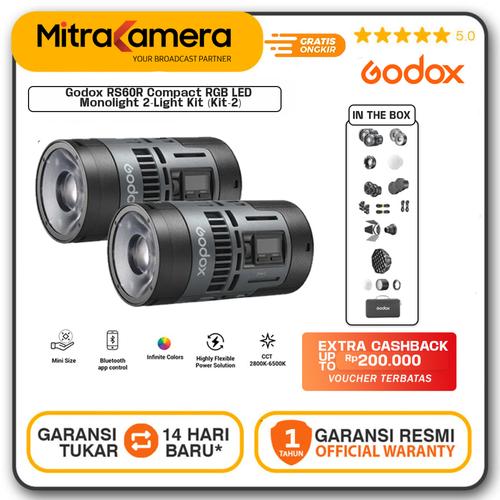 Promo Godox RS60R Compact RGB LED Monolight 2-Light Kit (Kit-2) Cicil 0% 3x - Jakarta Selatan ...