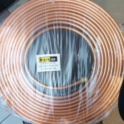 Jual PIPA TEMBAGA BRASCO UKURAN 1/2" INCH COPPER TUBE TEMBAGA ASTM B280 ...