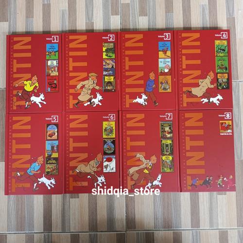 Promo The Adventures Of TINTIN Volume 1 2 3 4 5 6 7 8 Komik TINTIN Hard ...