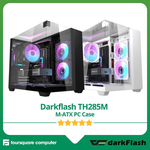 Jual Darkflash TH285M Black and White | M-ATX PC Case CPU Casing Gaming ...