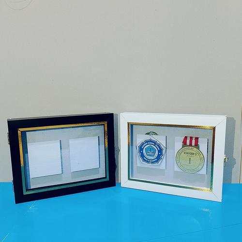 Jual Bingkai Medali 3d Kapasitas 2 slot Medali Frame Medali Figura ...